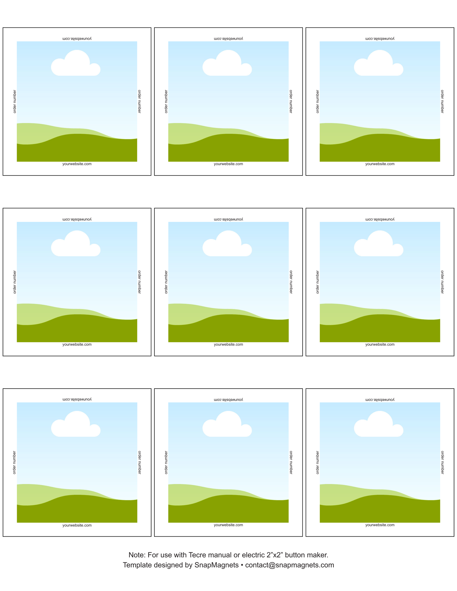 Snap Magnets Templates All in One